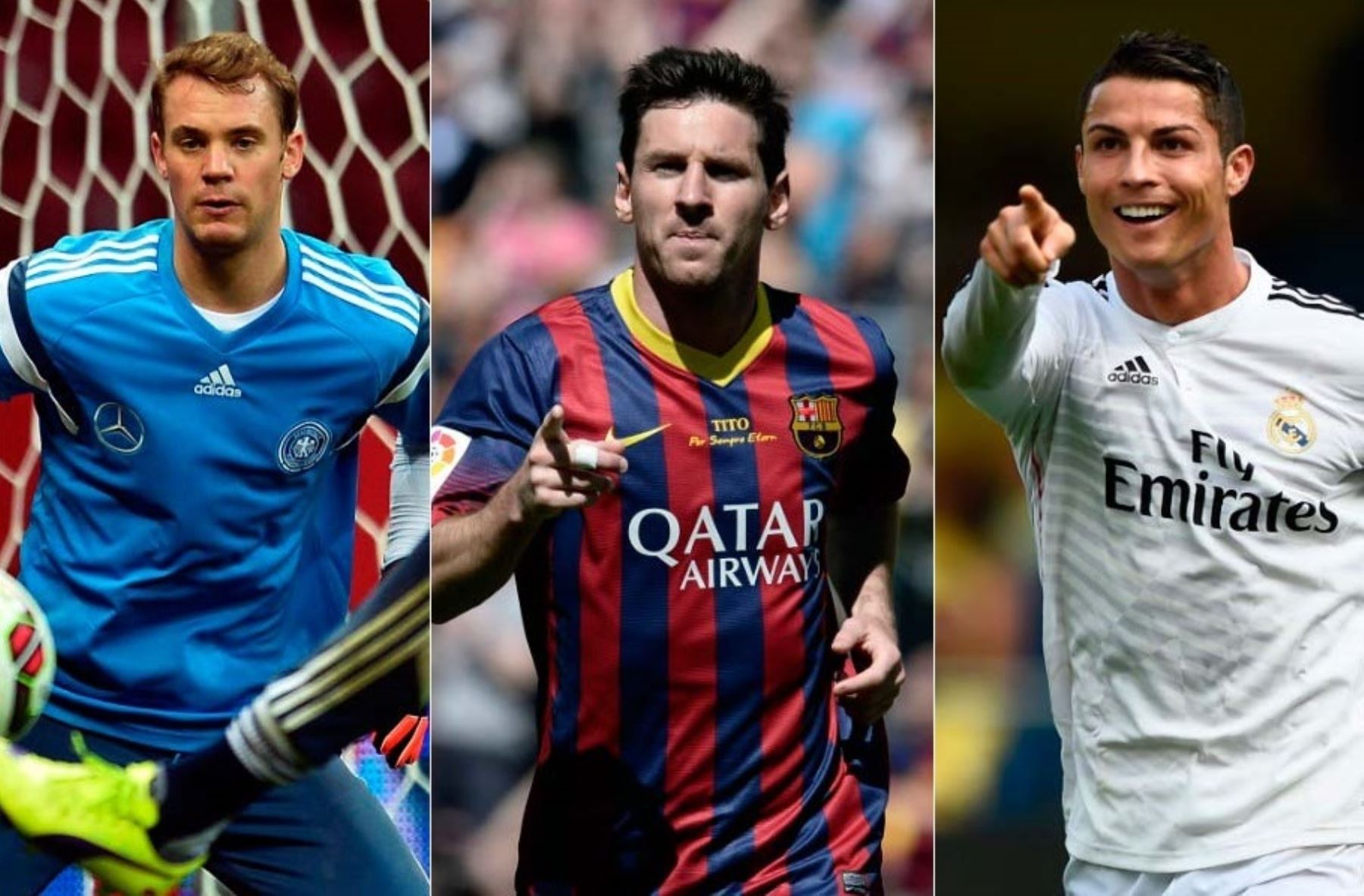 Cristiano, Neuer y Messi integran el equipo ideal de la UEFA 2014 ...