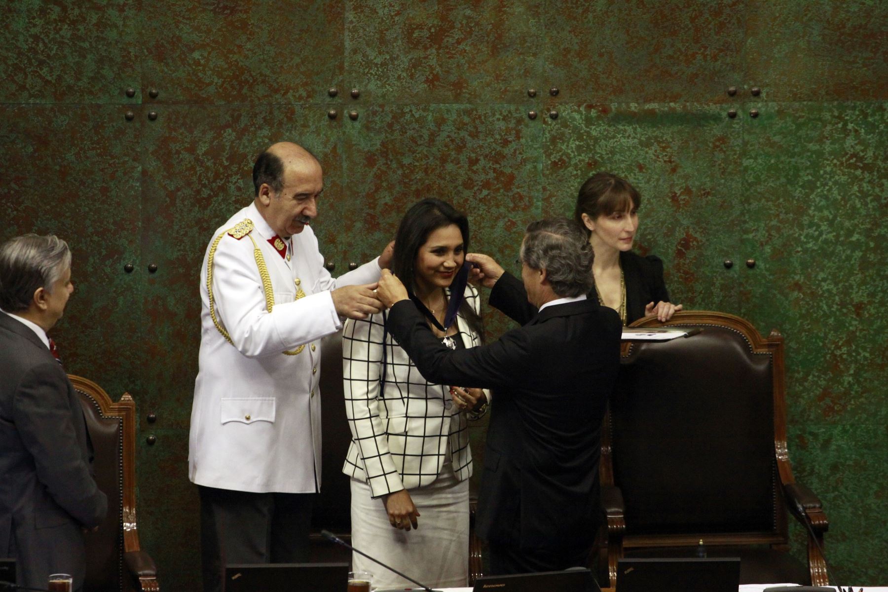 Peru Congress Chairwoman decorated by Chilean Chamber of Deputies ...