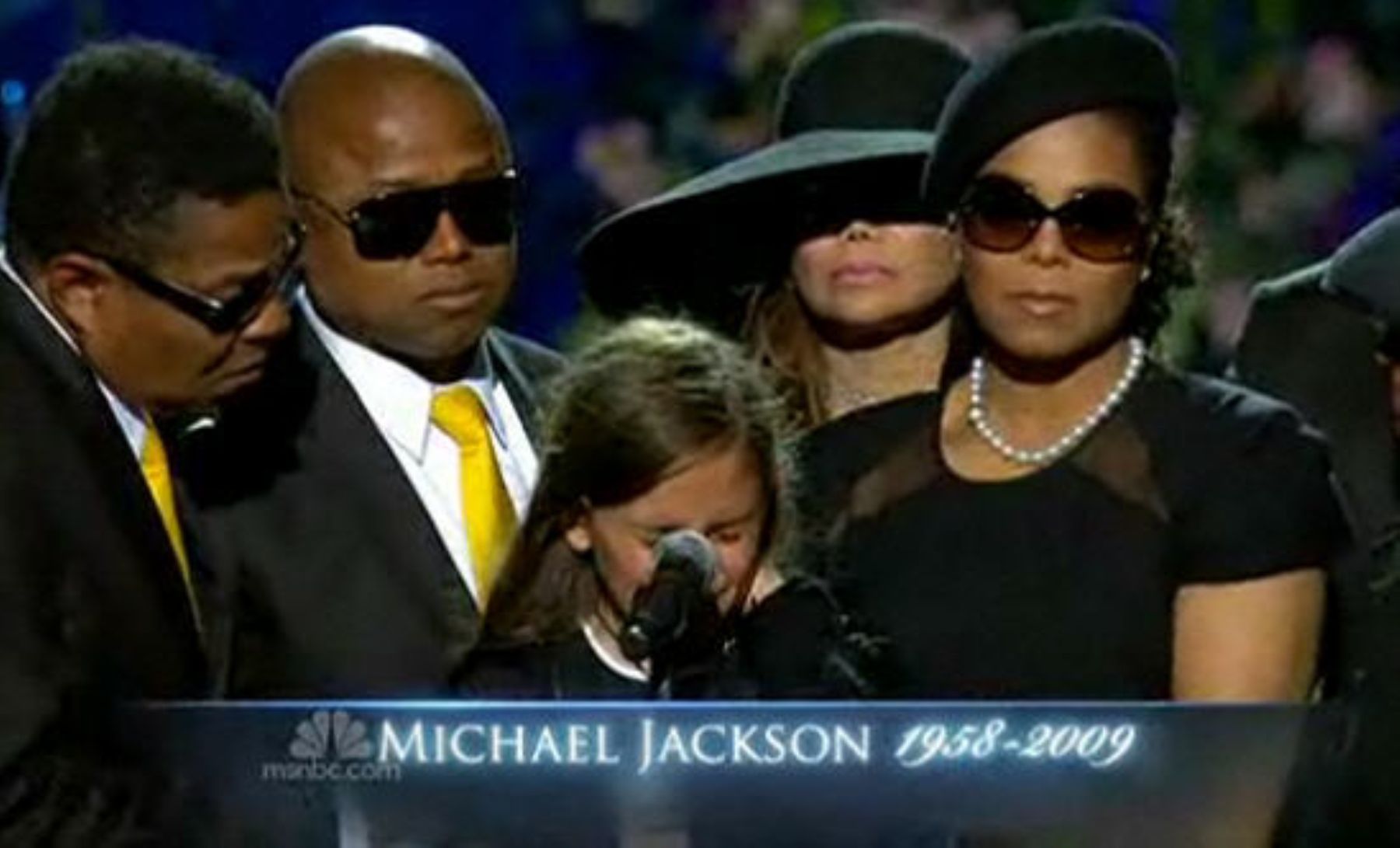 Testimonio de hija de Michael Jackson en funeral de su padre es video ...