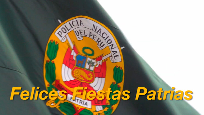 PNP en quechua y diversos idiomas desea felices Fiestas Patrias ...