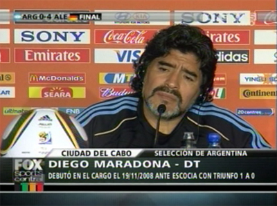 Diego Armando Maradona sobre su continuidad en la selección argentina ...